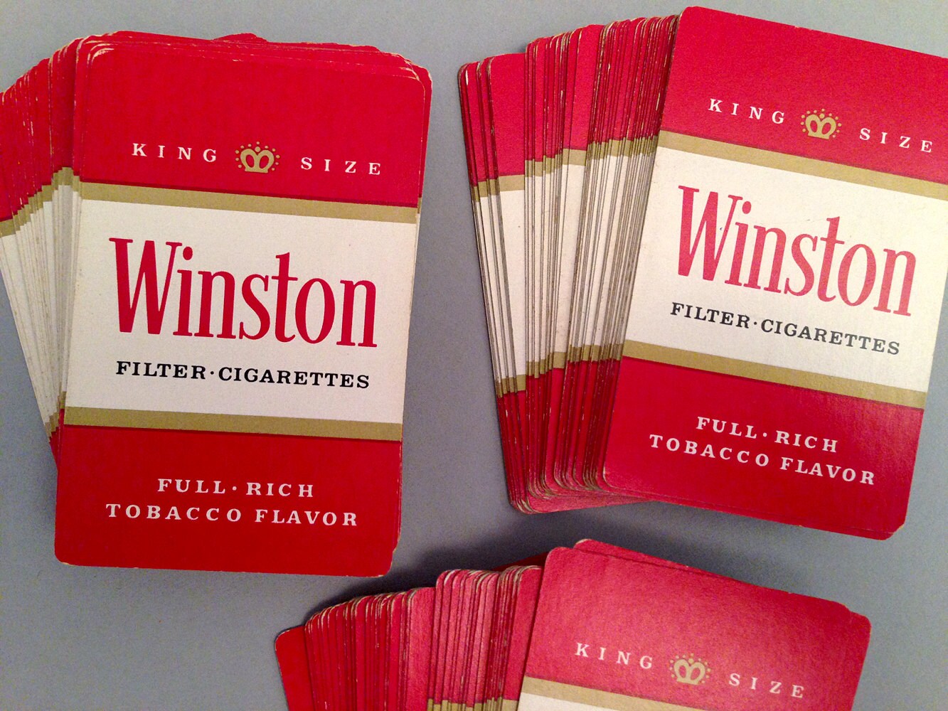 Winston Brand Cigarettes Playing Cards Three Sets Playing | Etsy