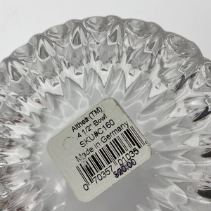 Gorham Althea Lead Crystal Bowl Crystal Diamond Pattern Bowl - Etsy
