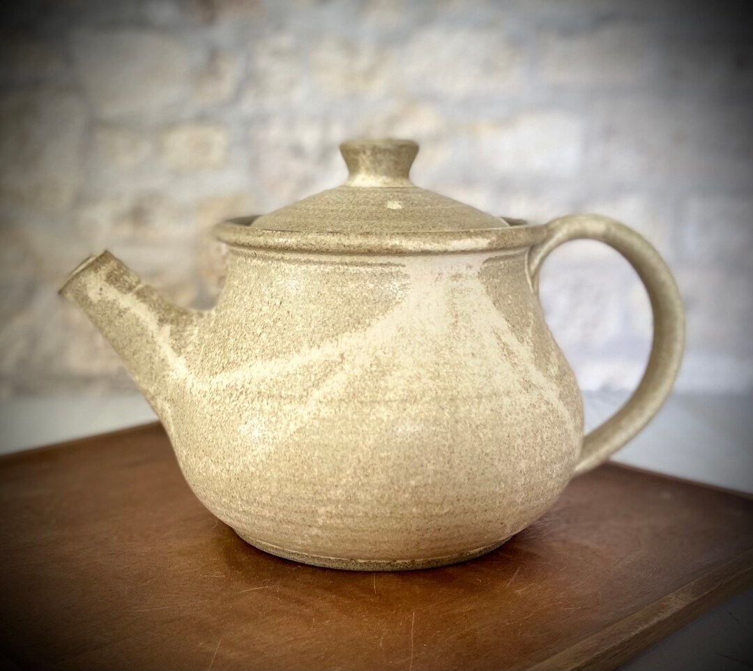 Handmade Stoneware Teapot: Rustic Off-white Ceramic Kettle - Etsy