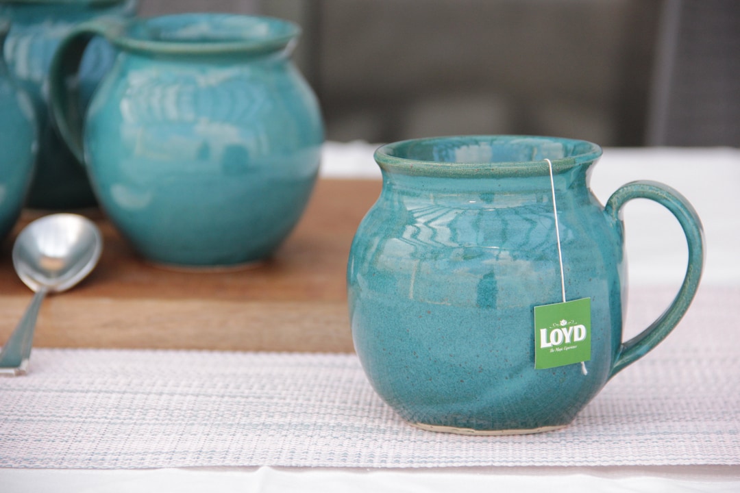 Handmade Turquoise Ceramic Mug: Large Stoneware Coffee Cup - Etsy