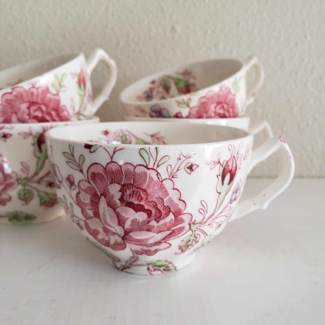 Vintage Rose Chintz Tea Cup ("made in England" Mark) Johnson Brothers ...