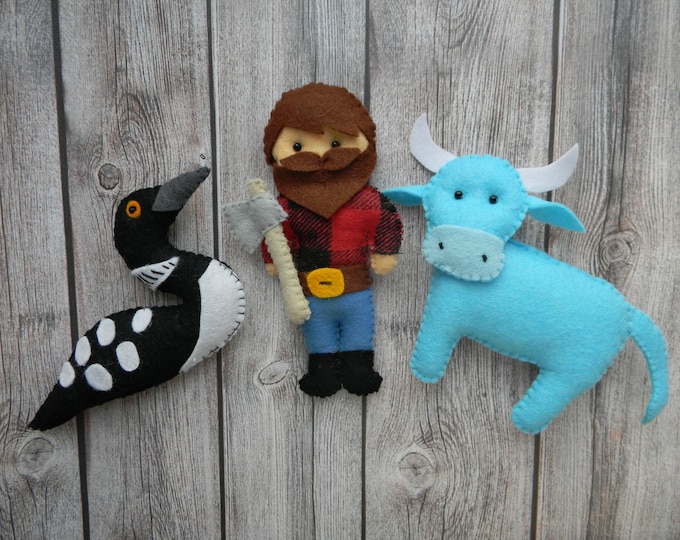 Common Loon Merino Wool Felt Ornament - Etsy