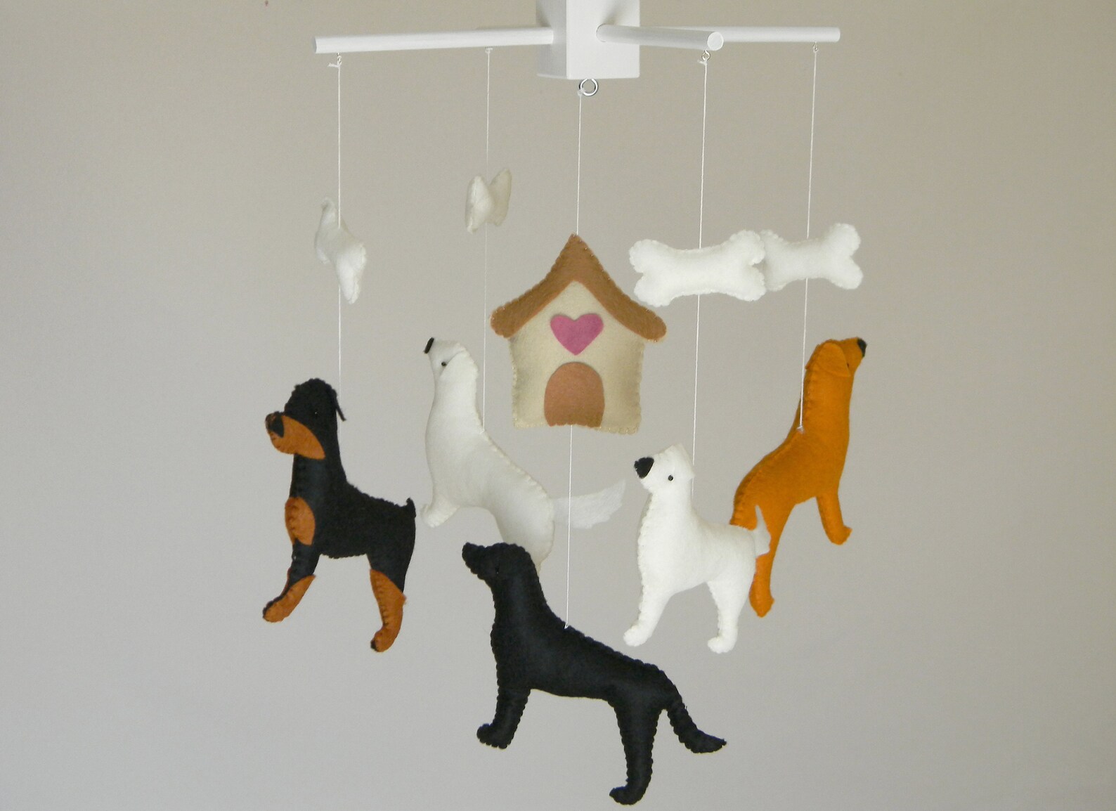 Dog Baby Mobile Boy Baby Mobile Baby Girl Mobile Dog Nursery Decor Dog ...