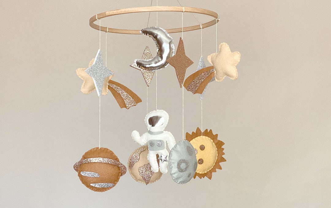 Space Baby Mobile Solar System Kids Bedroom Outer Space Themed Nursery ...