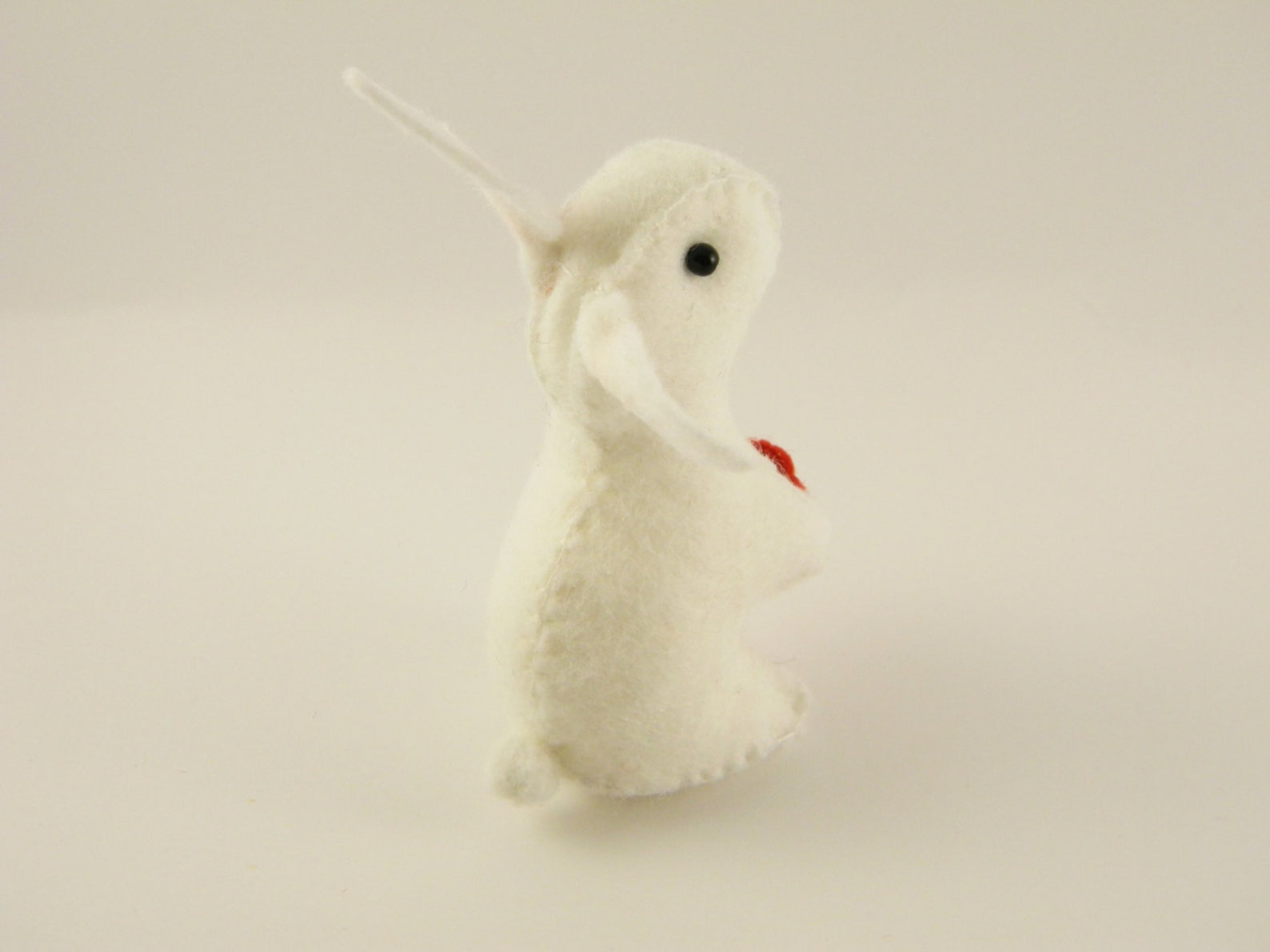 Mini Bunny Felt With Heart , Valentines Day Gift, Easter Decor ...