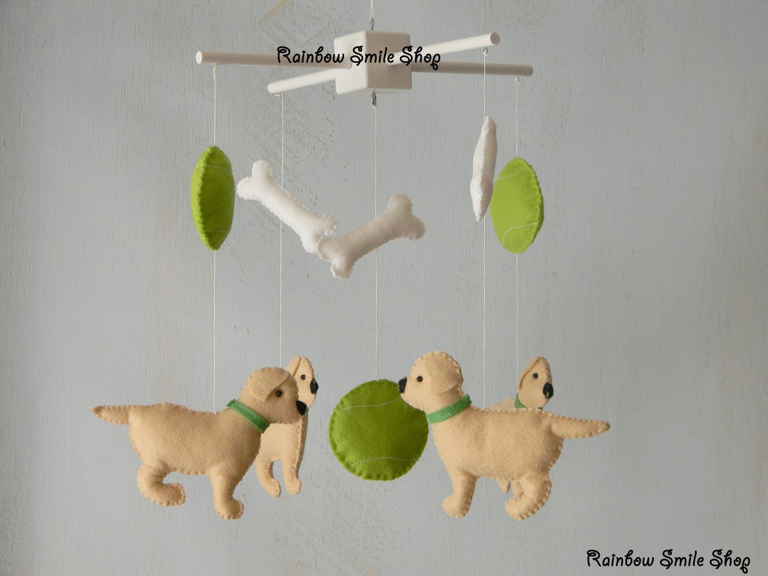 Labrador Baby Mobile Dog Nursery Mobile Labrador Puppy Nursery Decor ...