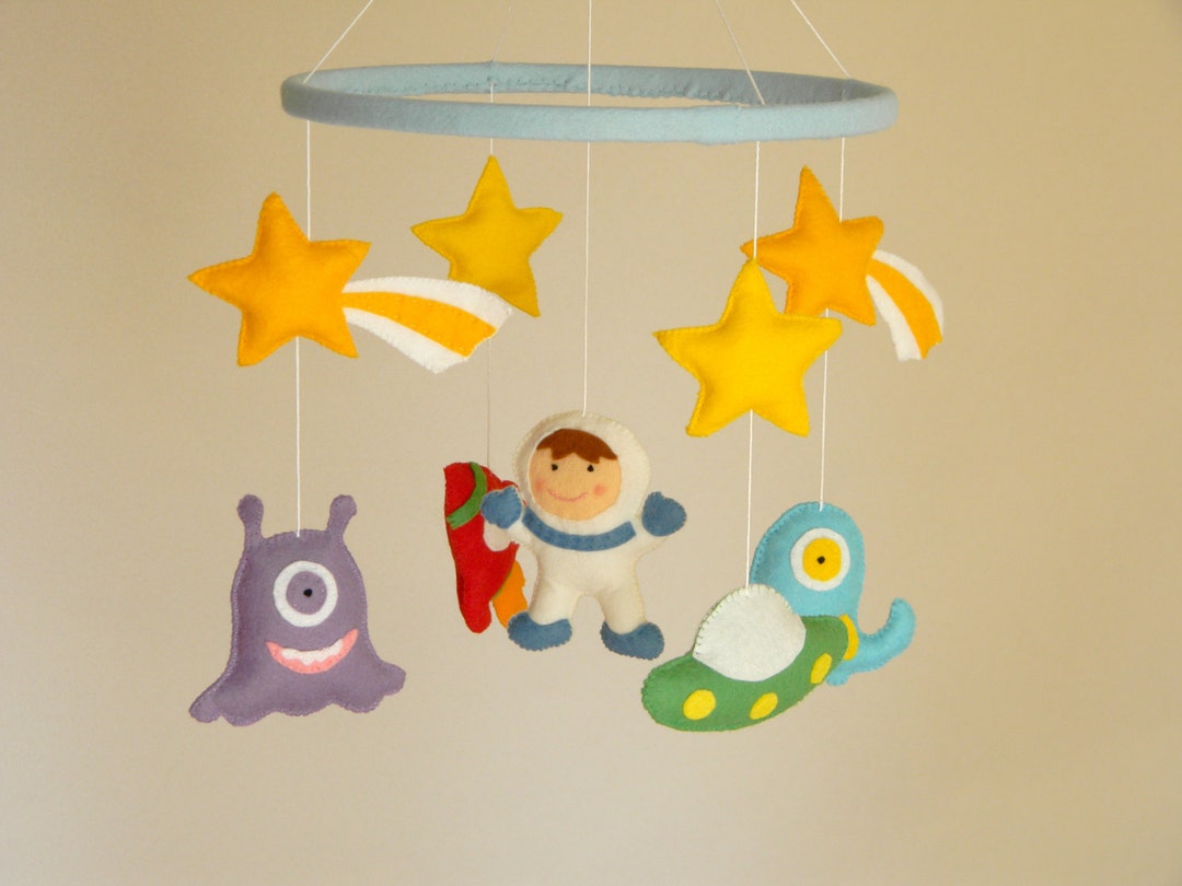 Space Baby Mobile Aliens Mobile, Monsters Mobile Aliens and Rockeship ...