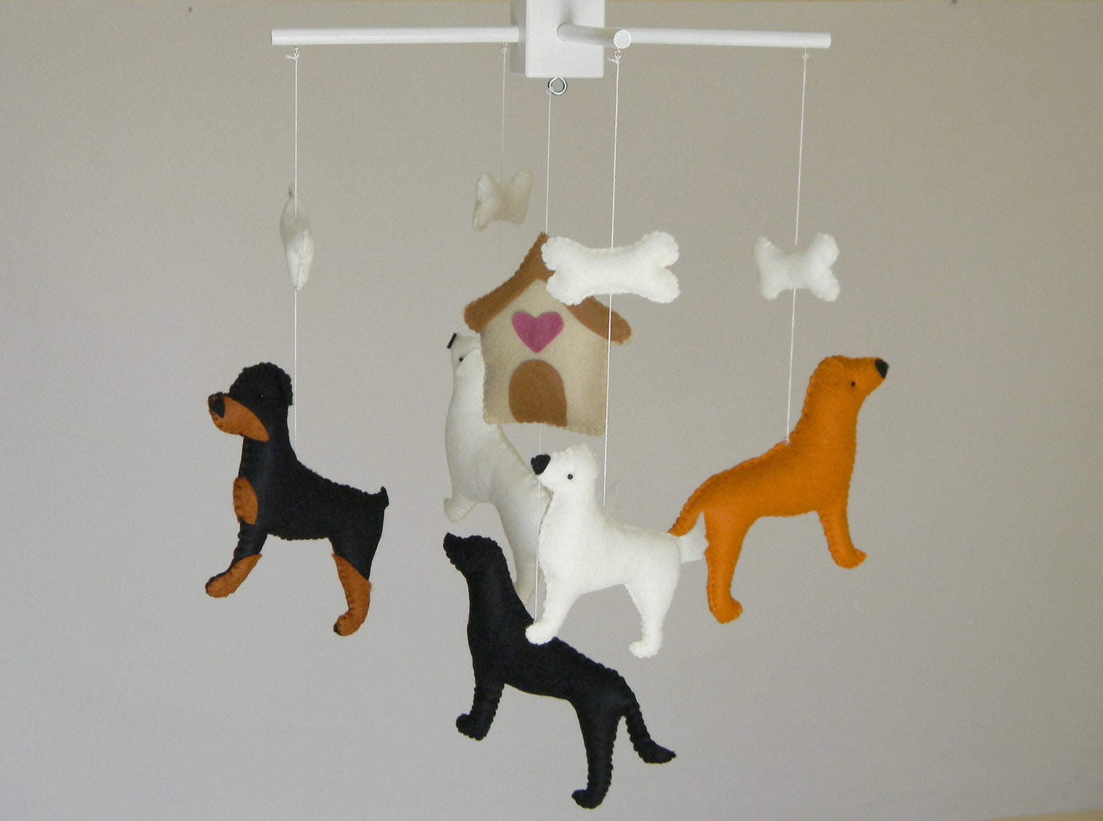 Dog Baby Mobile Boy Baby Mobile Baby Girl Mobile Dog Nursery Decor Dog ...