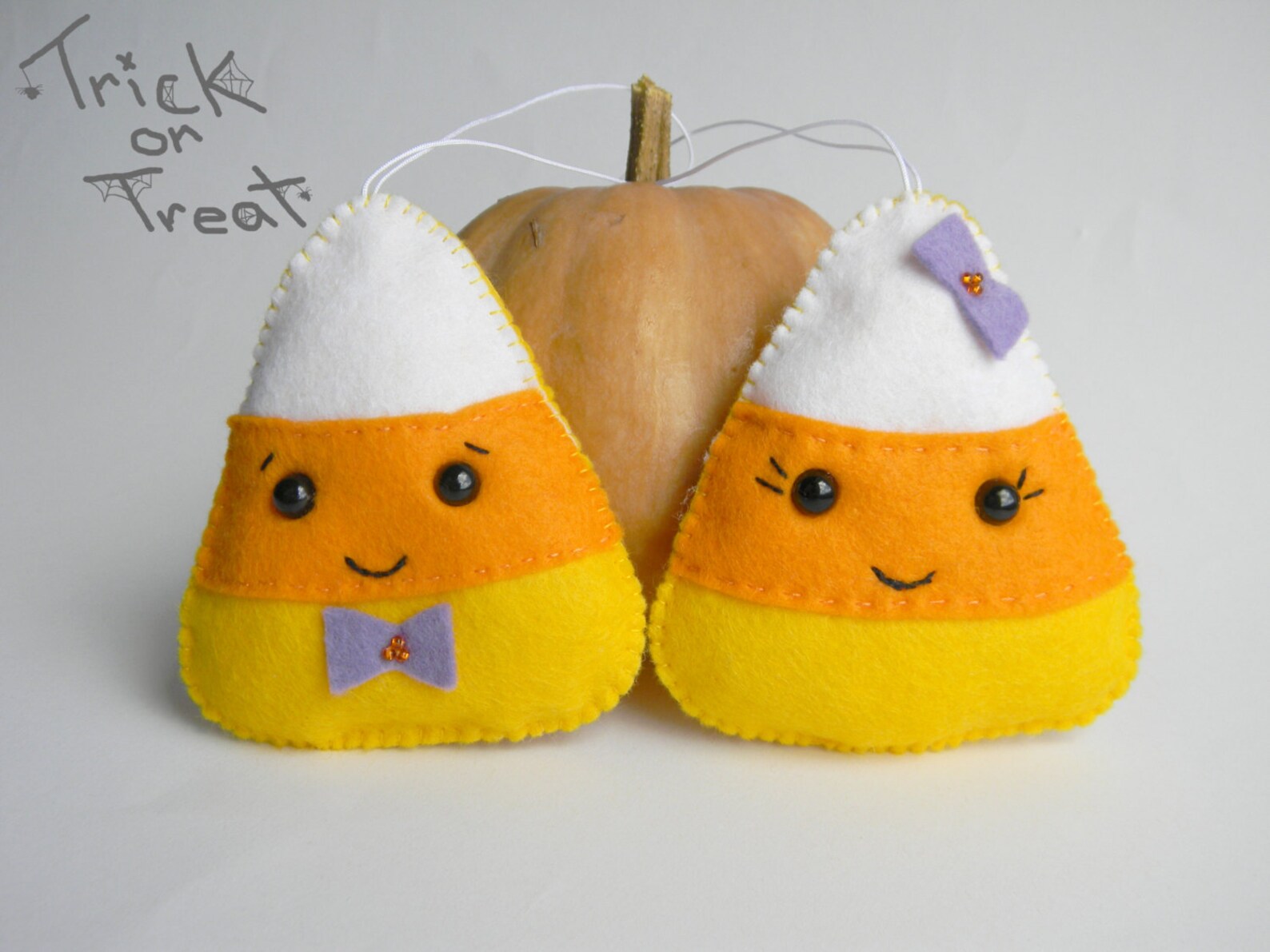 Candy Corn Felt Ornament Halloween Gifts for Kids Cute - Etsy
