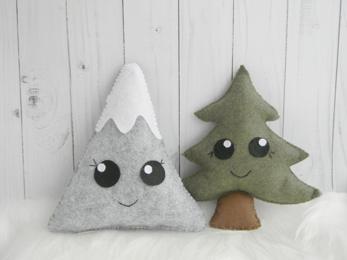 Mountain Pine Tree Nursery Decor Mountain Cushion Pine Tree Cushion ...