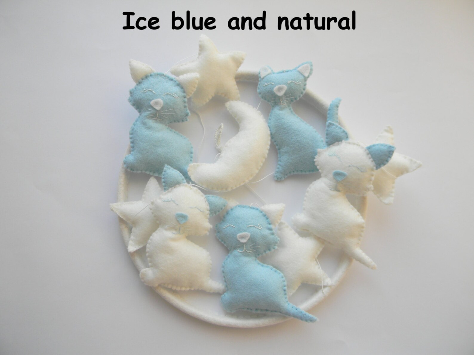 Baby Girl Mobile Baby Mobile Felt Cat Mobile Kitty - Etsy