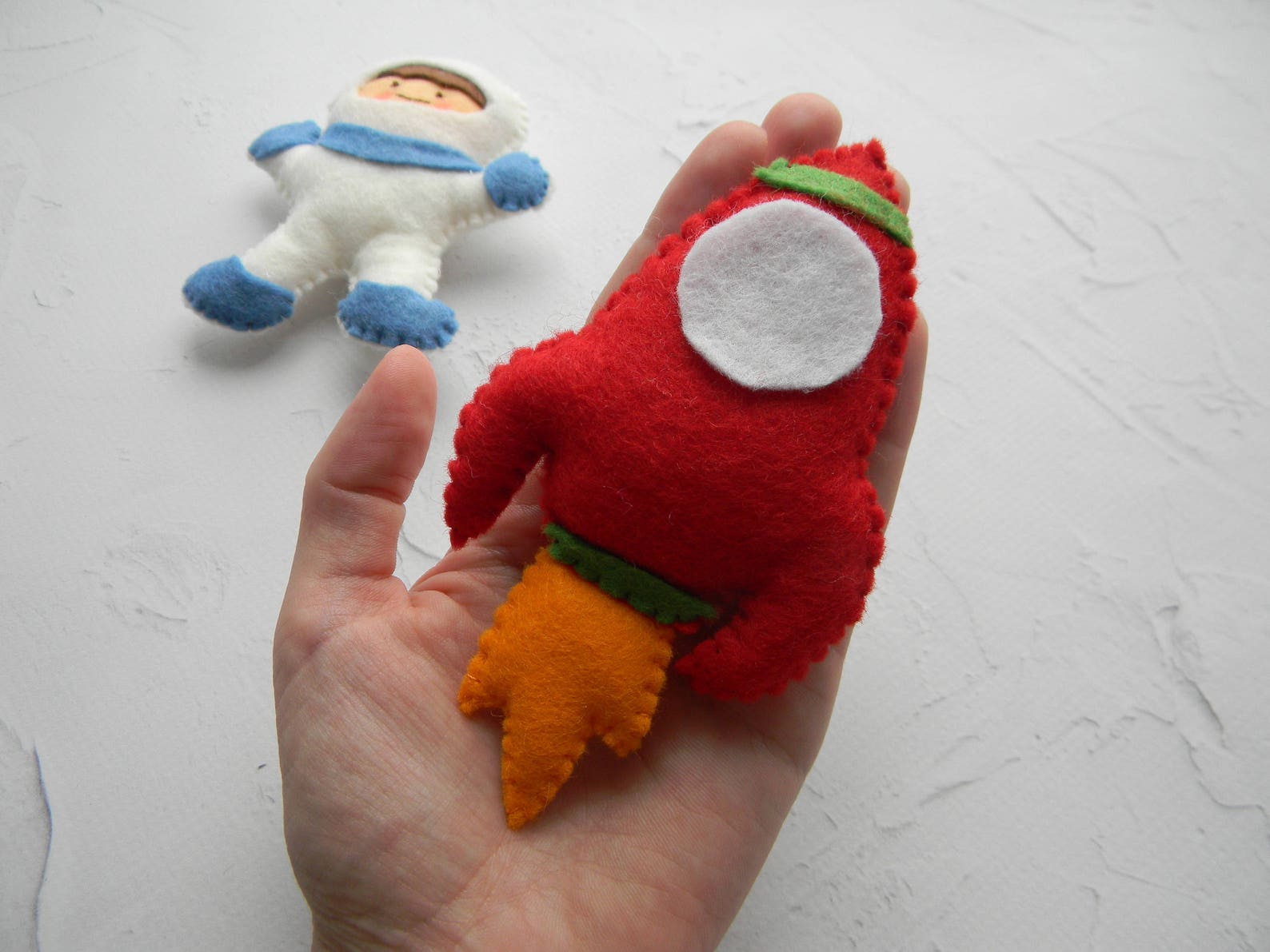 Astronaut Felt Ornament Rocket Felt Ornament Astronaut Toy - Etsy