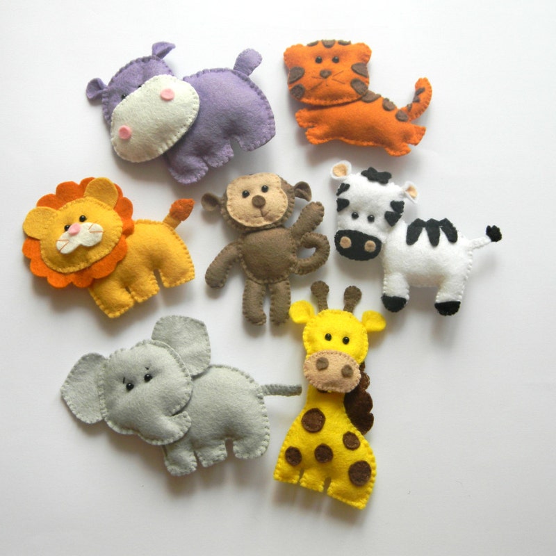 Felt Safari Animals - Etsy