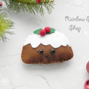 Felt Christmas Pudding Ornament Christmas Pudding Felt Decorations ...