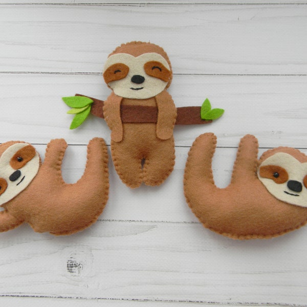 Felt Sloth - Etsy