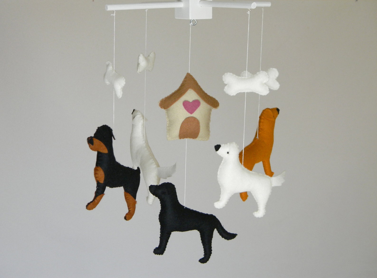 Dog Baby Mobile Boy Baby Mobile Baby Girl Mobile Dog Nursery - Etsy