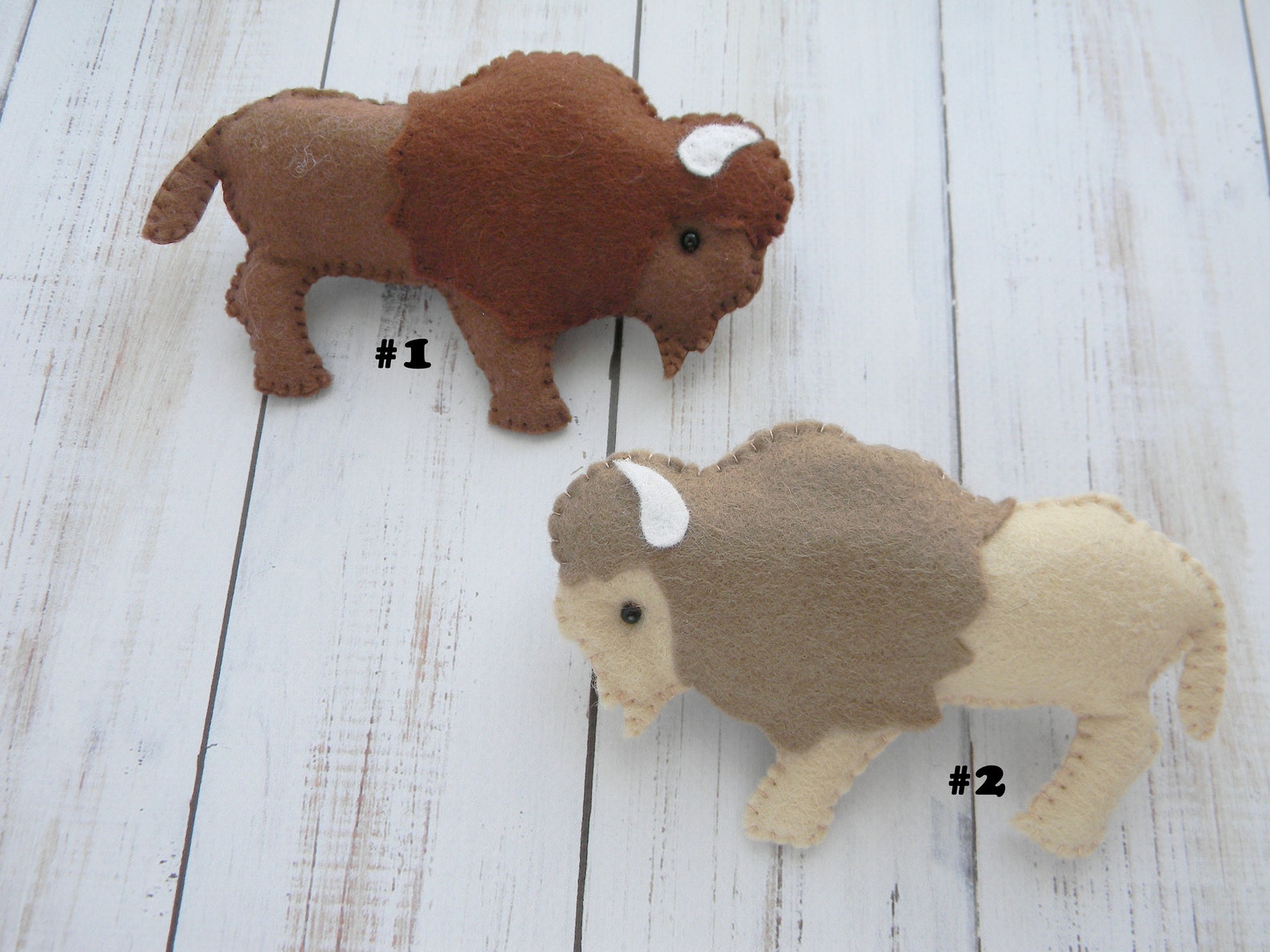 Buffalo Felt Ornament Bison Ornament Stuffed Felt Bison Cute Bison ...