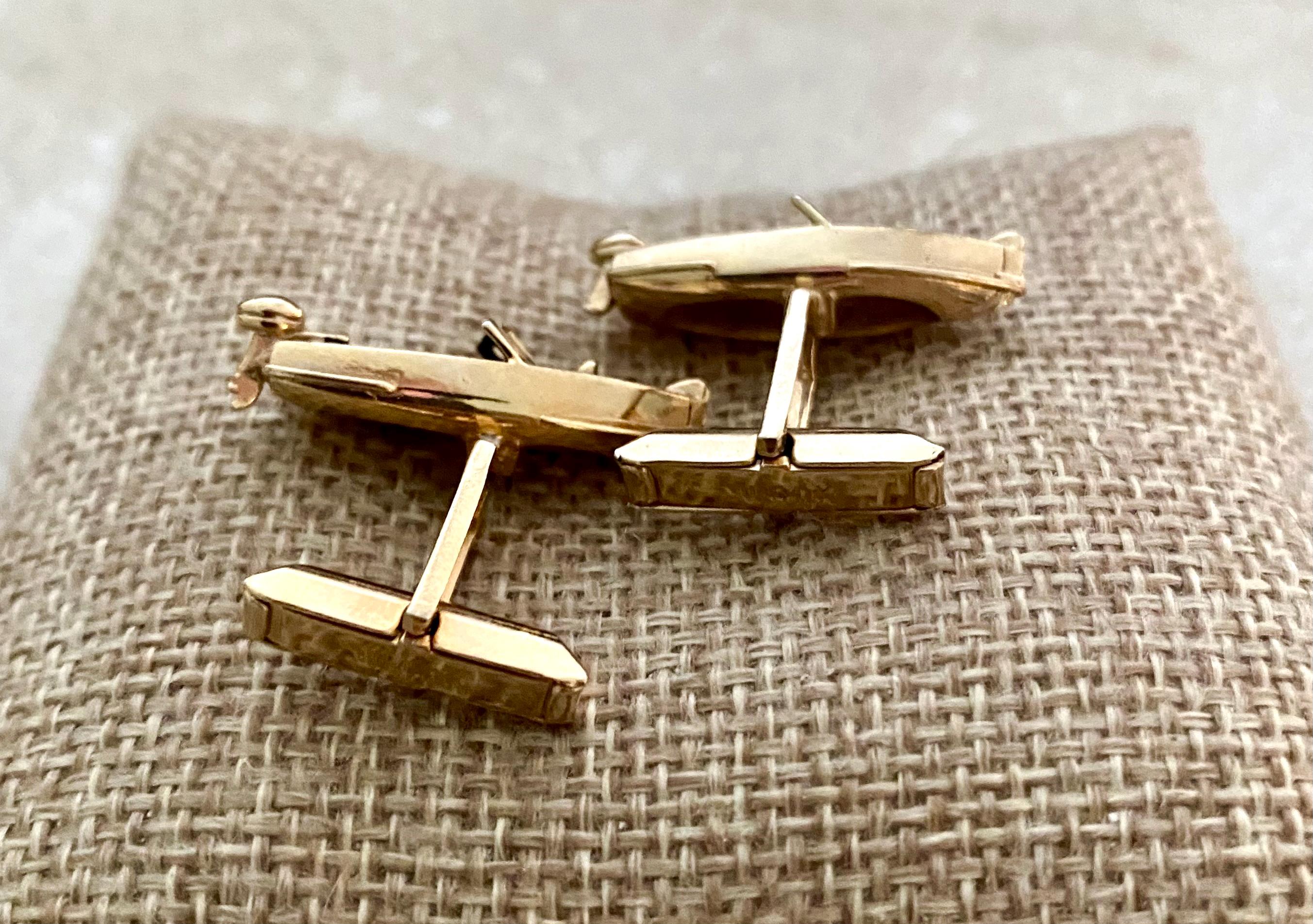 Swank Cufflinks, Vintage Boat, Speedboat, Gold Color - Etsy