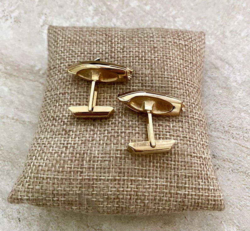 Swank Cufflinks, Vintage Boat, Speedboat, Gold Color - Etsy
