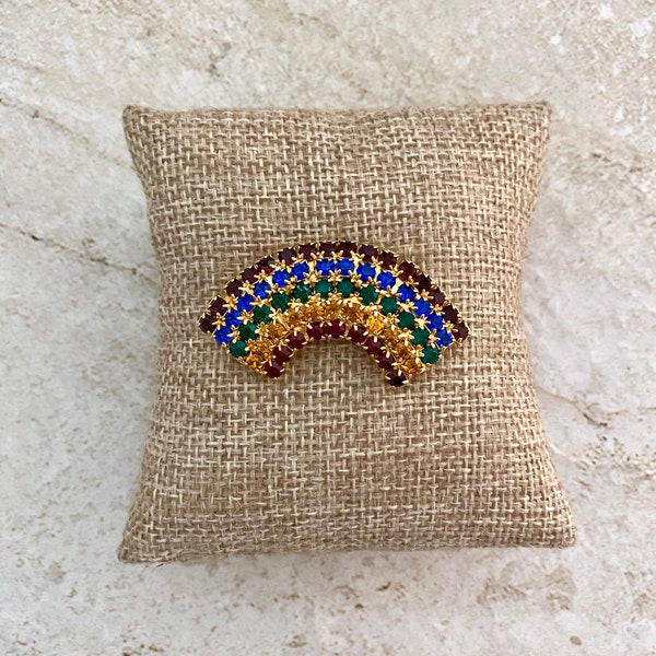 Rainbow Brooch - Etsy
