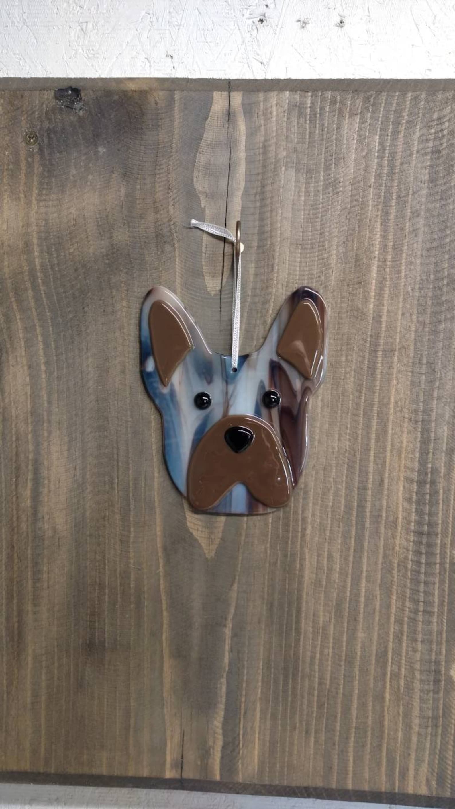Fused Glass Dog French Bulldog Ornament - Etsy