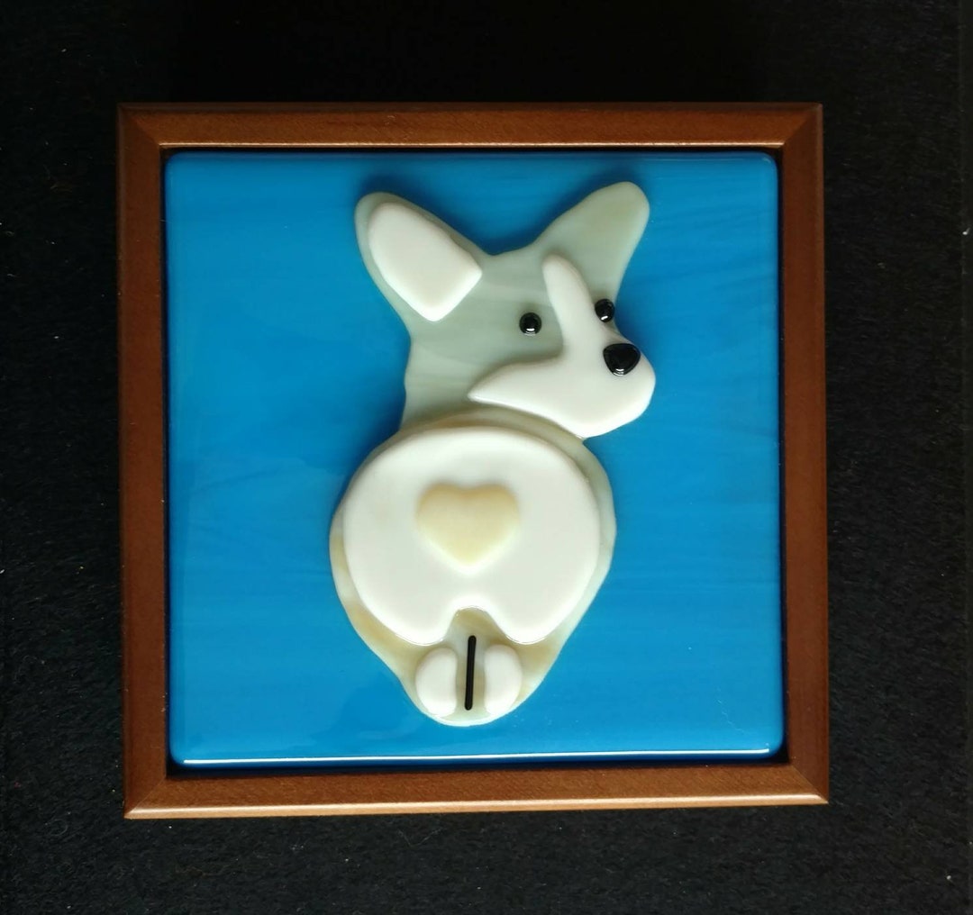 Fused Glass Corgi Jewelry Box - Etsy
