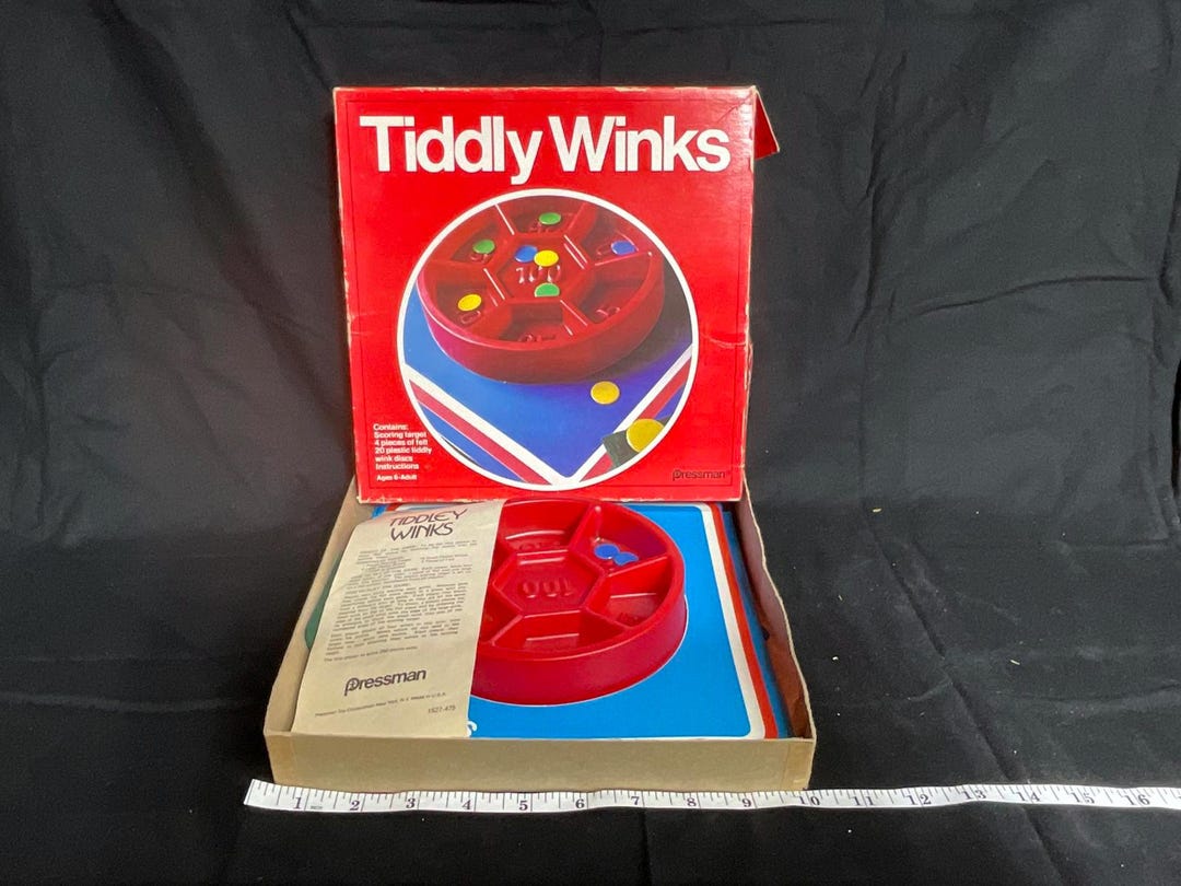 Pressman Tiddly Winks Classic Game - Vintage 1978 Edition - Etsy