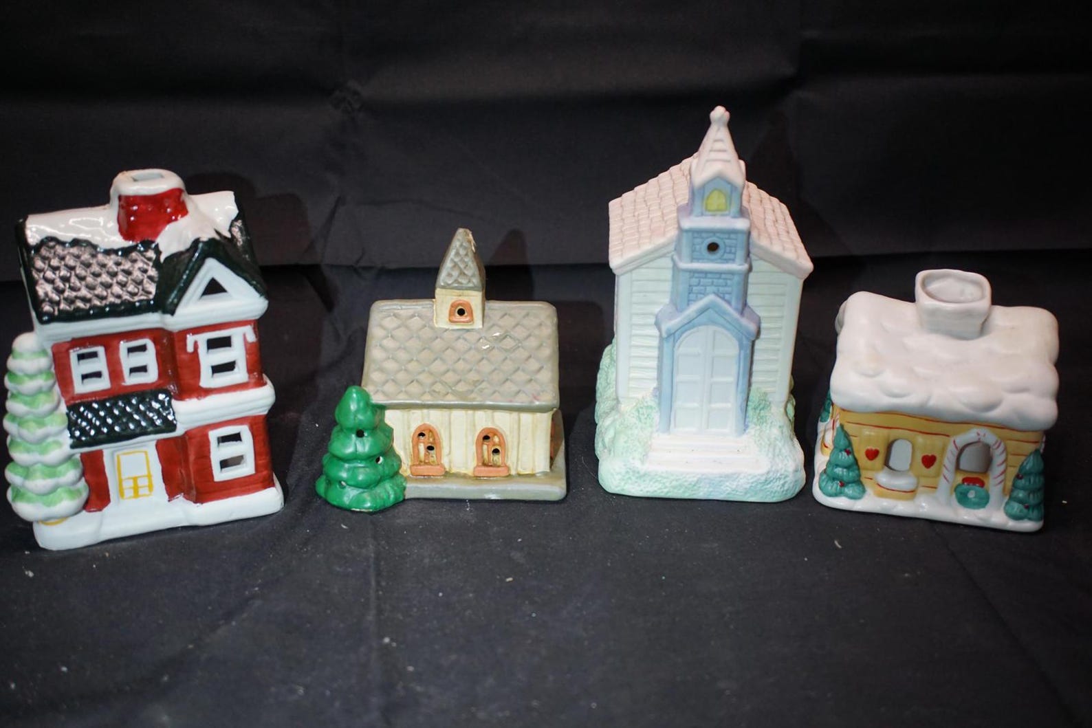 Vintage Christmas Ceramic Village House Set Holiday Decor - Etsy