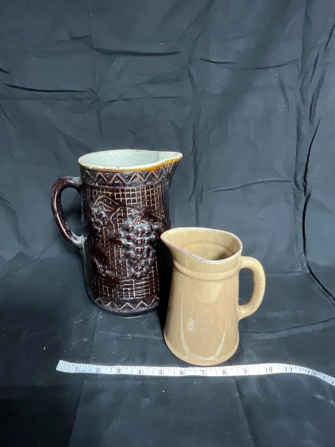 Vintage Artisanal Ceramic Pitchers Set - Etsy