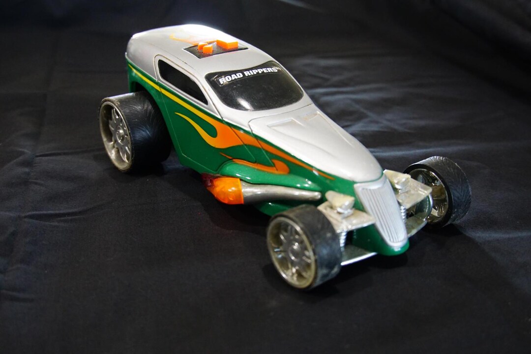 Road Rippers Hot Rod Toy Car Sleek Green and Silver Design - Etsy