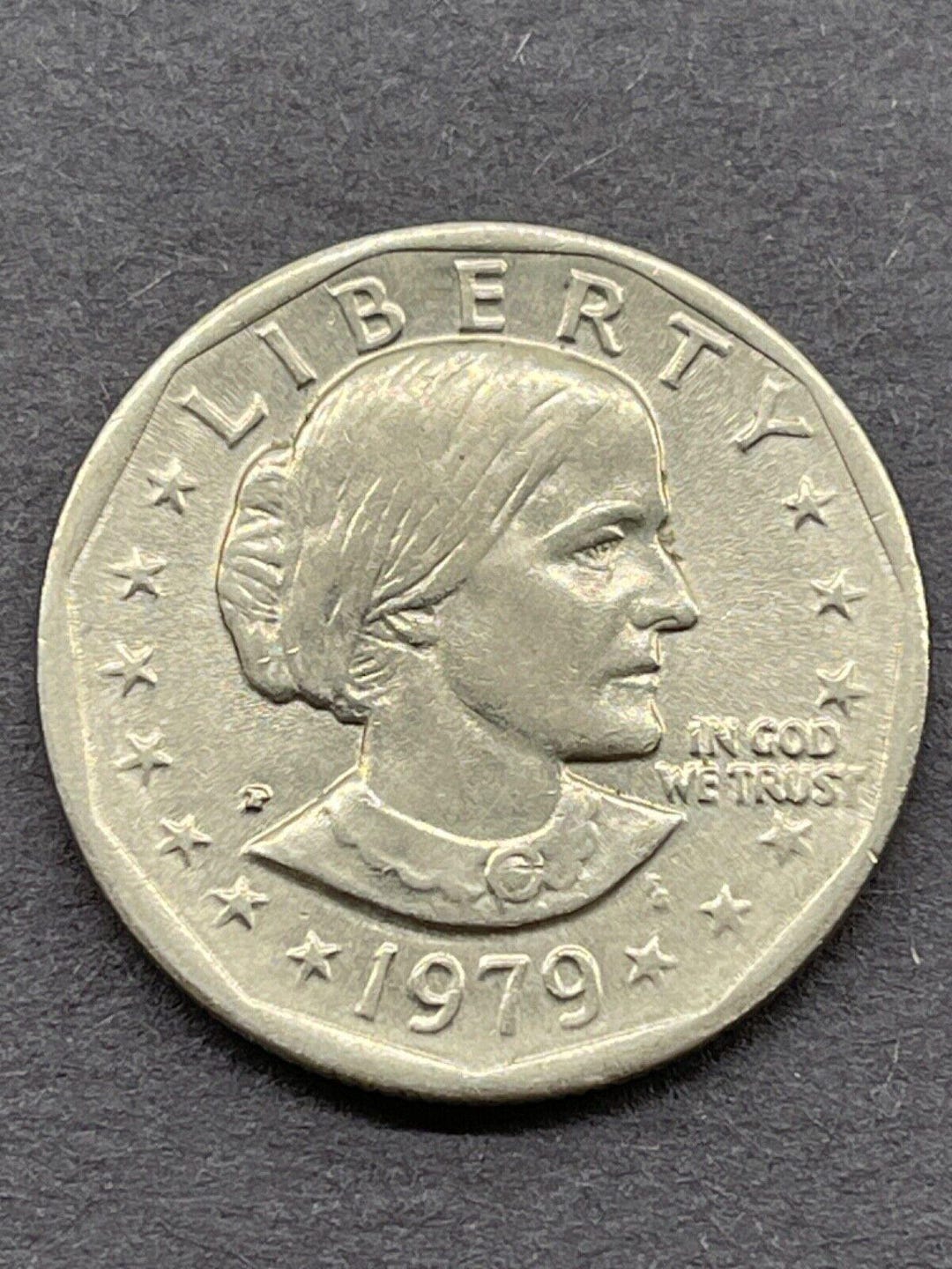 Susan B Anthony Liberty 1979 FG Frank Gasparro P One Dollar U.S. Coin ...