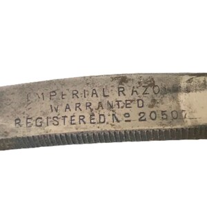 Antique Imperial Straight Razor | 1890s-1920s German Made | Bamboo ...