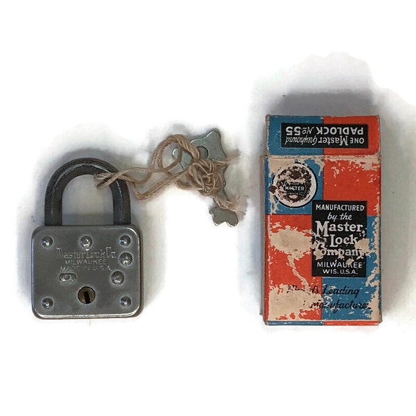 Vintage Master Lock - Etsy