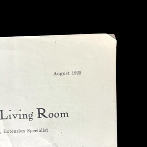 1925 Home Decorating Guide | Art Deco Living Room Design Booklet ...