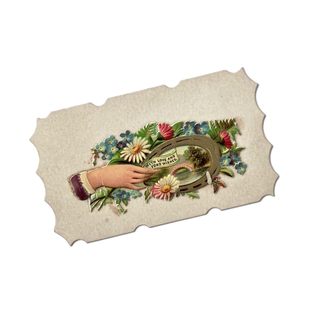 Antique Victorian Calling Card | WM. Garvey | Lithographed Floral ...