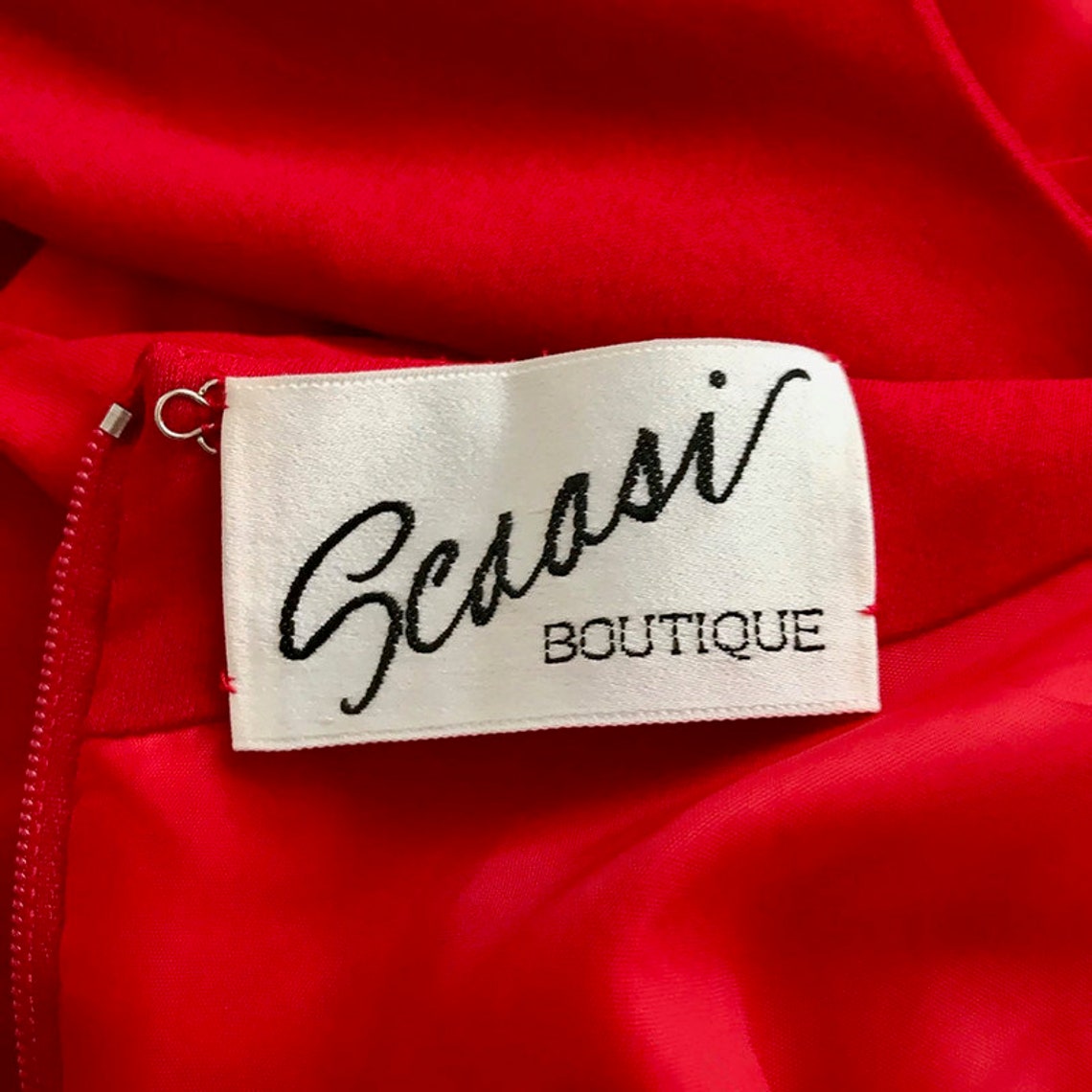 Vintage Designer Scaasi Boutique Tomato Red Wiggle Dress With - Etsy