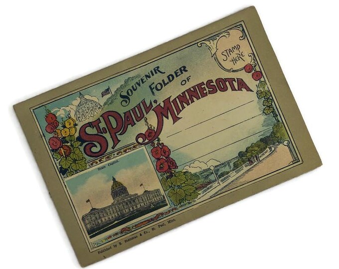 Antique St. Paul Souvenir Folder – 1920s – R. Steinman & Co. – 20 ...