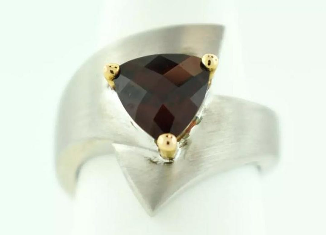 Joryel Vera Premium Quality Designer Sterling Silver Garnet Ring Size 7.5 - Etsy