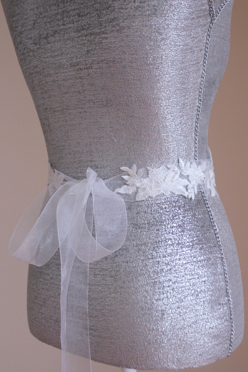 Floral Wedding Sash Bridal Sash With Lace Custom Belt - Etsy
