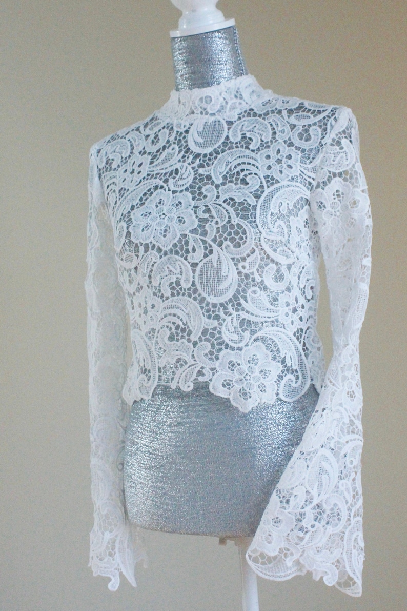 Lace Crop Top Fitted Lace Top - Etsy