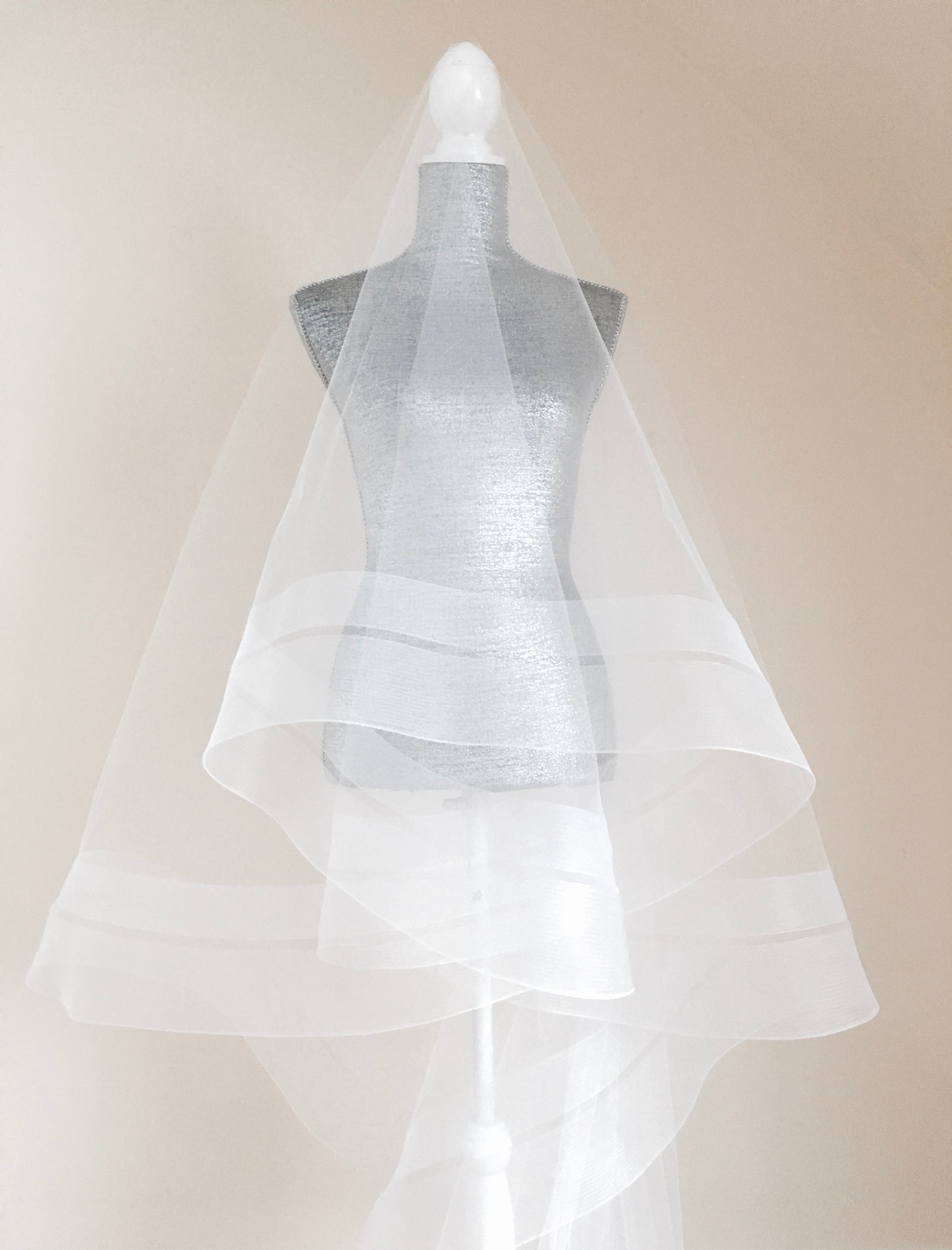 Double Horsehair Trim Wedding Veil Double Trim Horsehair - Etsy