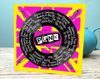 Punk Birthday Card | Etsy