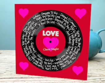 Music Valentine Card | Etsy