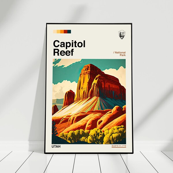 Capitol Reef Poster - Etsy