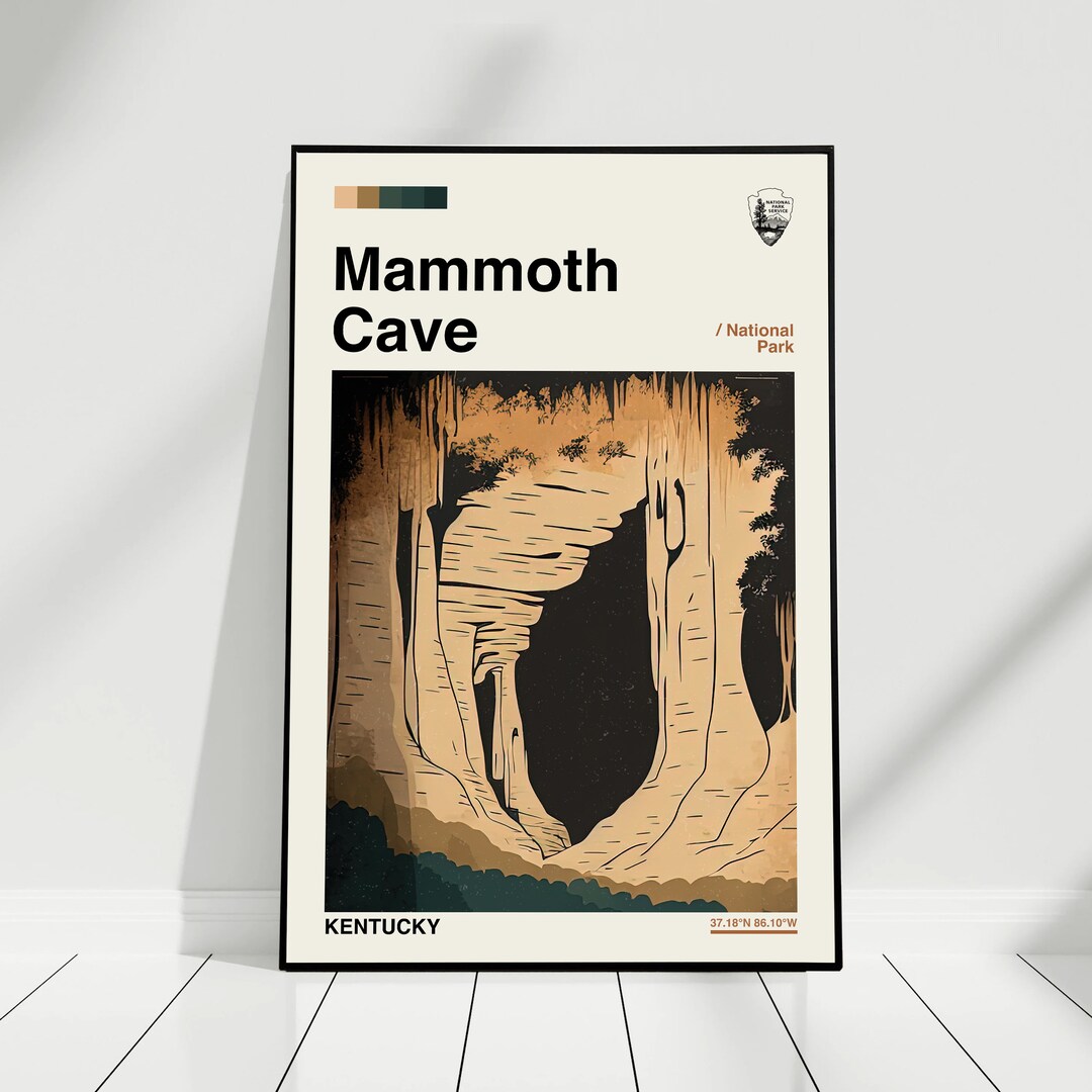 Mammoth Cave National Park Poster Mammoth Cave Poster Travel - Etsy