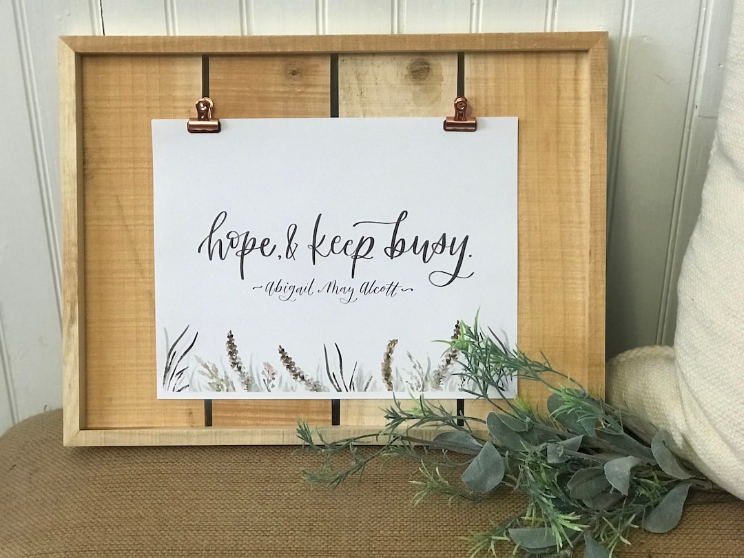 Hope and Keep Busy Digital Print - Etsy