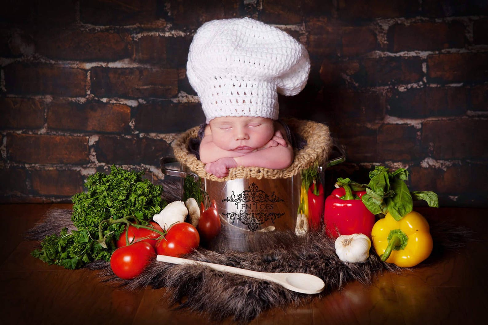 Crochet Chef Hat Photography Prop/newborn Photo Prop/baby | Etsy