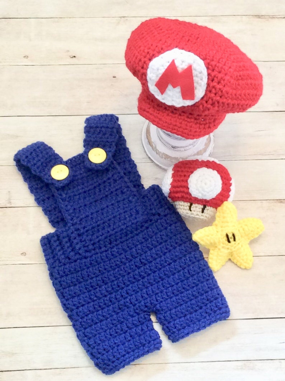 Crochet Super Mario Set/super Mario Brothers/newborn - Etsy