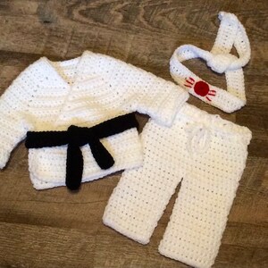 Crochet Karate Set/crochet Martial Arts Gi Karate Taekwondo Judo Aikido ...