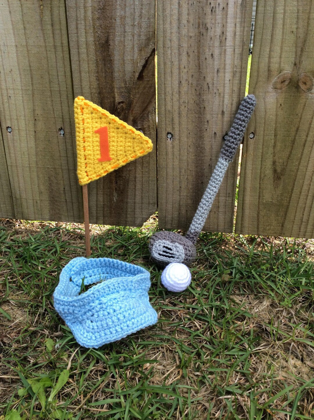 Crochet Golf Set Photography Prop/infant Halloween Costume/baby Shower ...